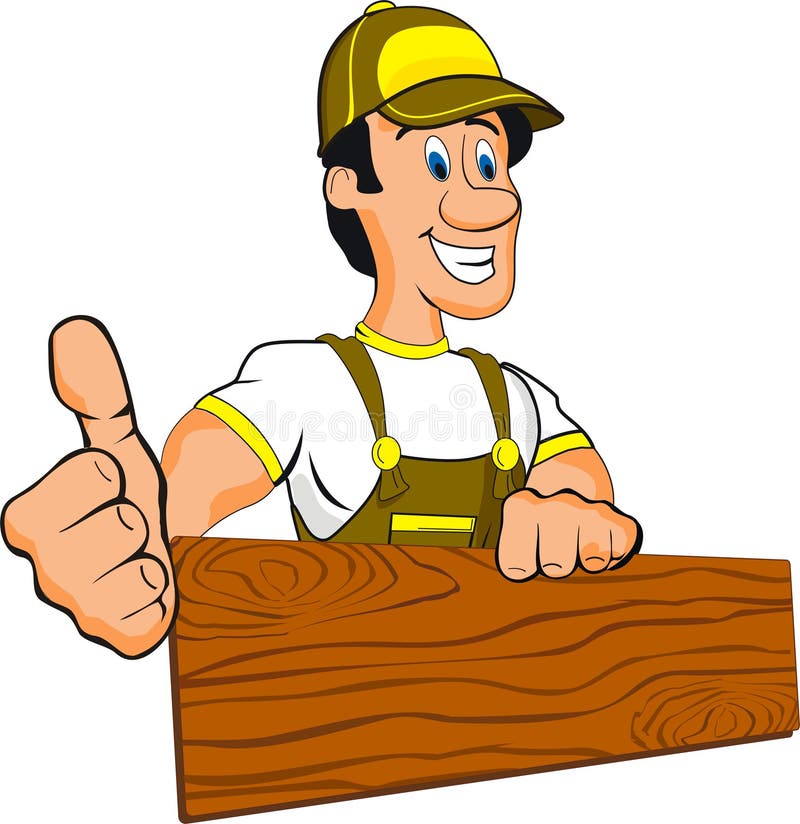 Happy worker stock vector. Illustration of industrial - 37979576