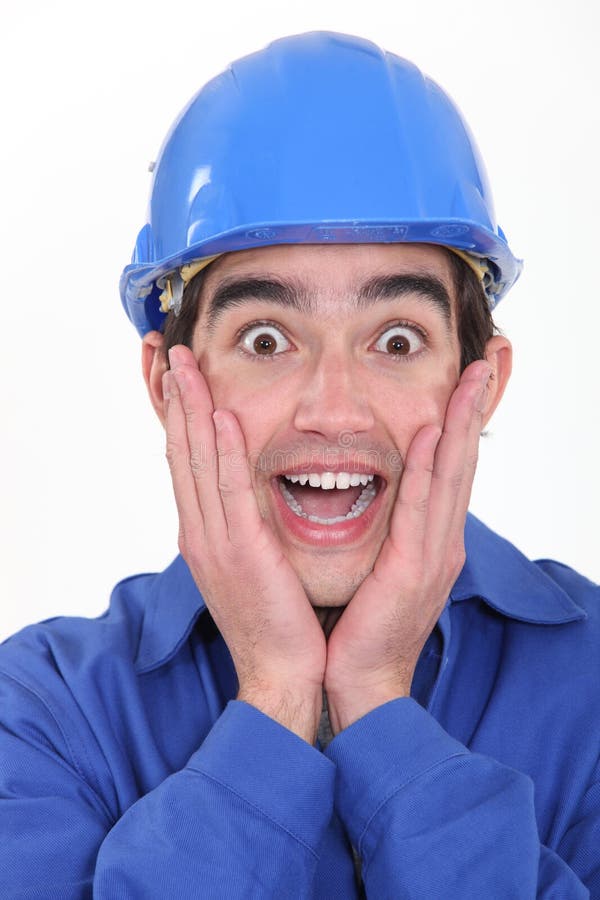 Happy worker stock photo. Image of gesturing, euphoria - 56945432