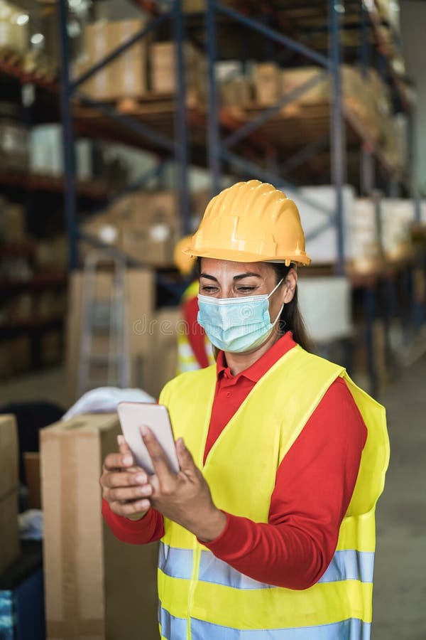 Inside a warehouse stock image. Image of selector, electric - 12323911
