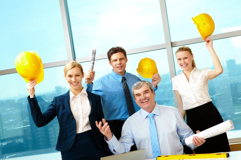 Happy co-workers stock image. Image of corporate, colleague - 35667073