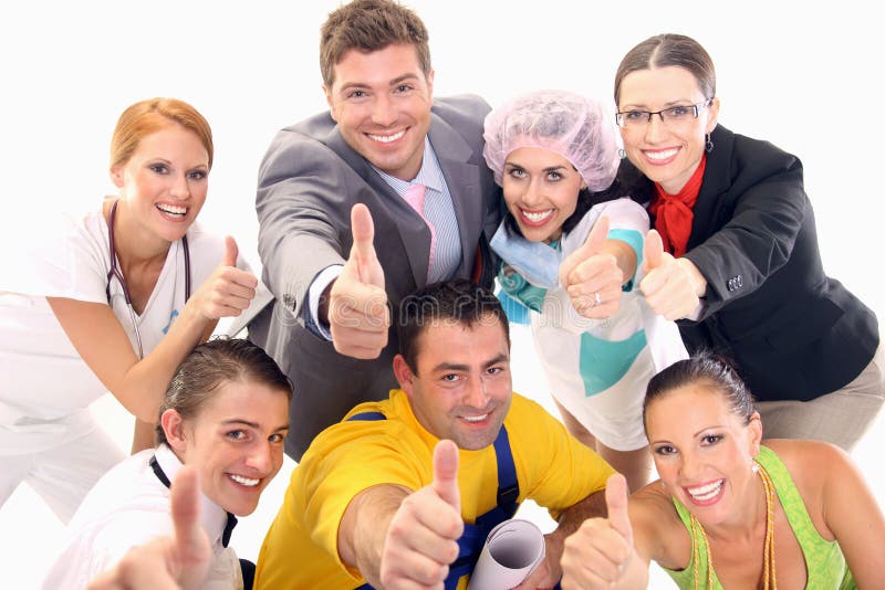Happy workers stock image. Image of group, professional - 21956991