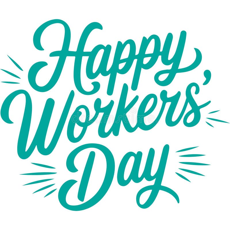 Happy Workers Day Celebration Design Stock Vector - Illustration of ...
