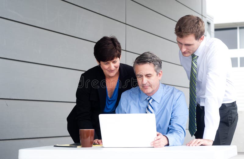 Happy Working Business Team in Modern Office Stock Image - Image of ...
