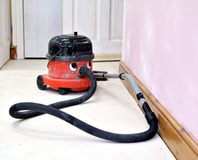 Happy Working Hoover Vacuum Cleaner Stock Photo - Image of bare, face ...