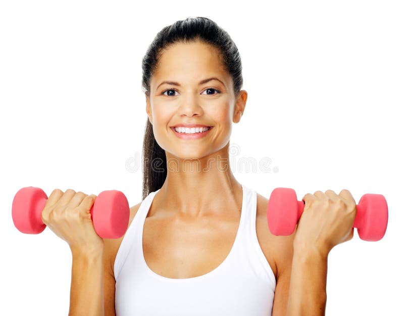 Happy workout woman stock photo. Image of ethnicity, attractive - 24331210