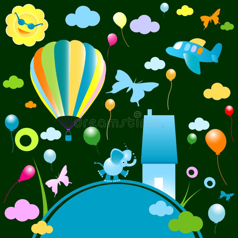 Happy world stock vector. Illustration of house, future - 6004252