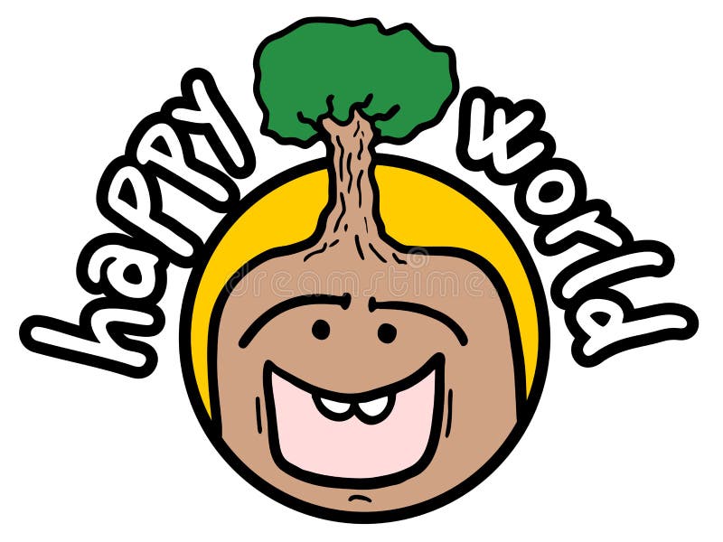 Happy world stock vector. Illustration of happiness, puppet - 30642274