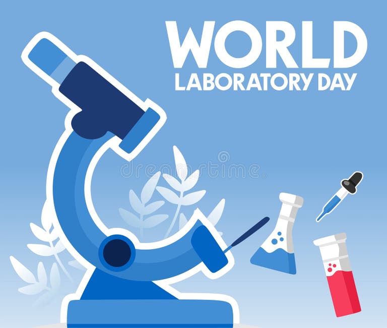 Happy World Laboratory Day for Better Research Stock Illustration ...