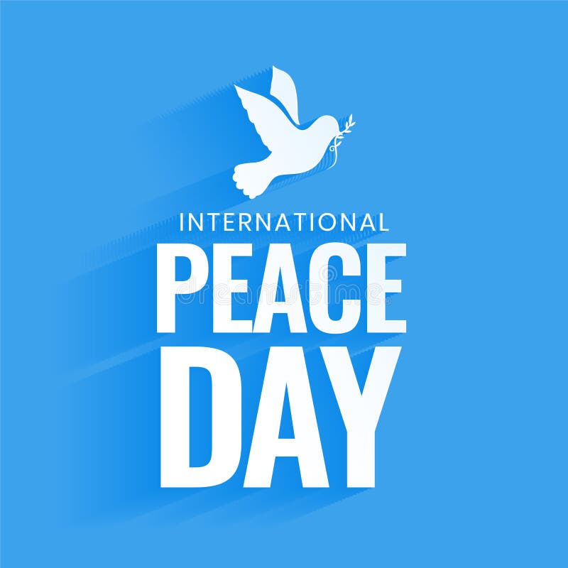 Happy World Peace Day Poster a Symbol of Hope Stock Vector ...