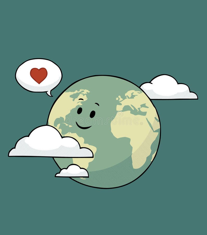 Happy world stock illustration. Illustration of drawing - 45754136