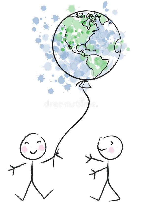 Happy world vector stock vector. Illustration of future - 21159770