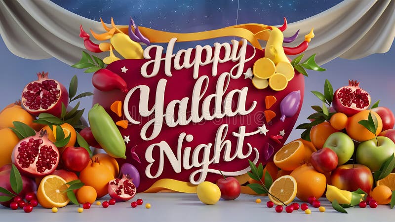 Happy Yalda Night Design Illustration Photos Stock Illustration ...