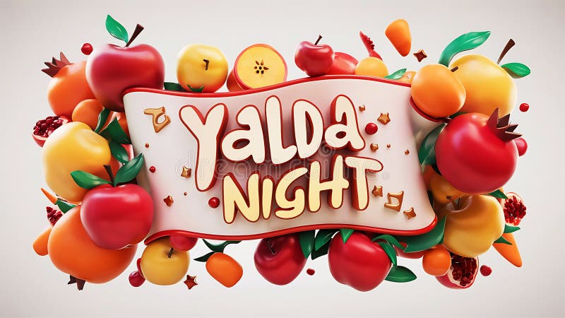 Happy Yalda Night Design Illustration Photos Stock Photo - Image of ...