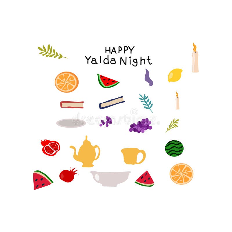 Happy Yalda Night Design Vector Illustration Stock Vector ...