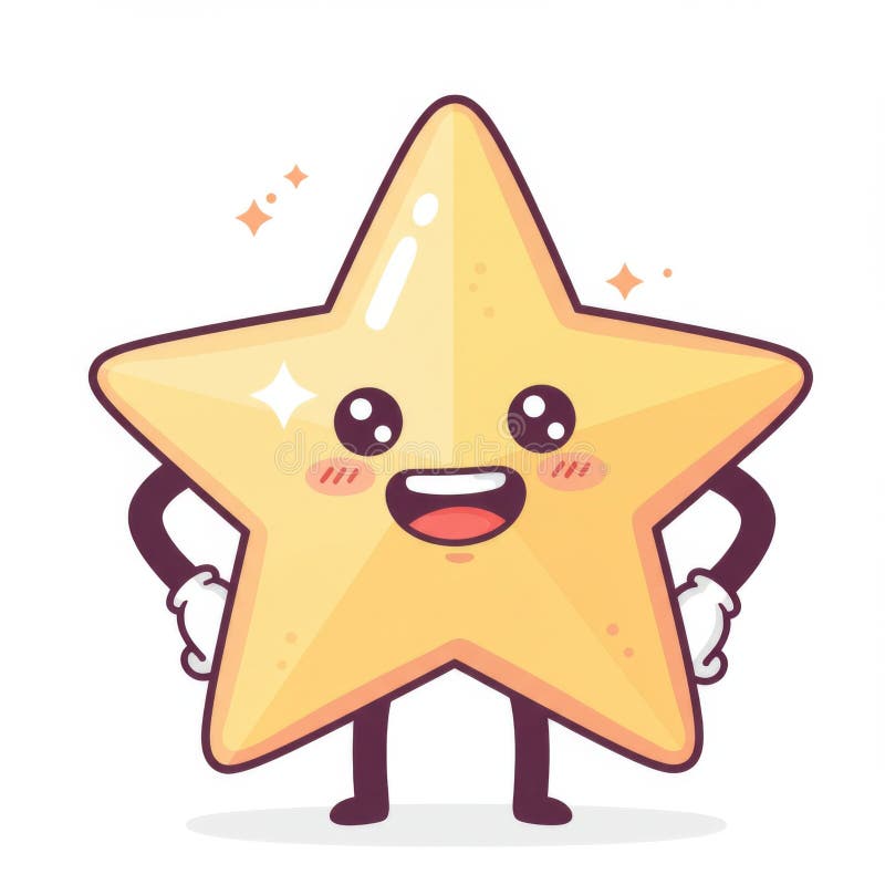 Happy Cartoon Yellow Star Character Stock Illustrations – 6,998 Happy ...