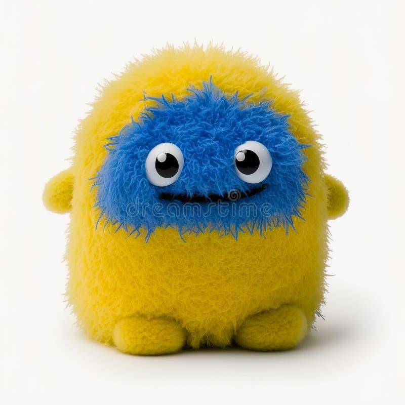 Cute Friendly Furry Blue Monster Stock Illustrations – 75 Cute Friendly ...