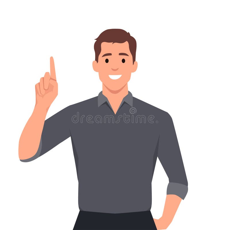 Happy Person Pointing Bubble Stock Illustrations – 450 Happy Person ...