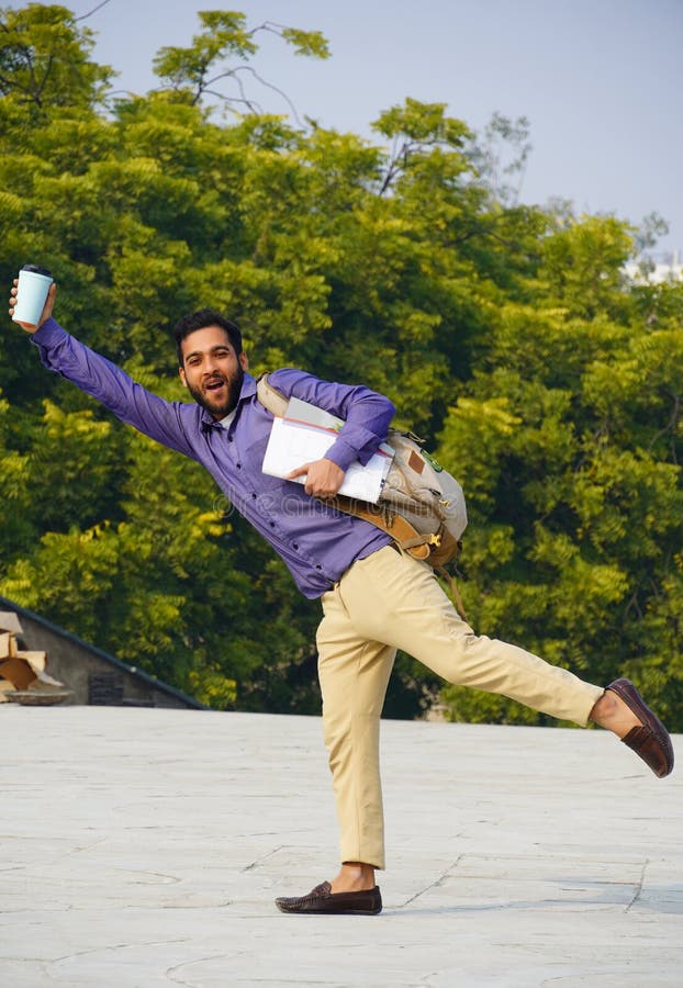 Happy Young College Student after Result Get Passed Stock Photo - Image ...