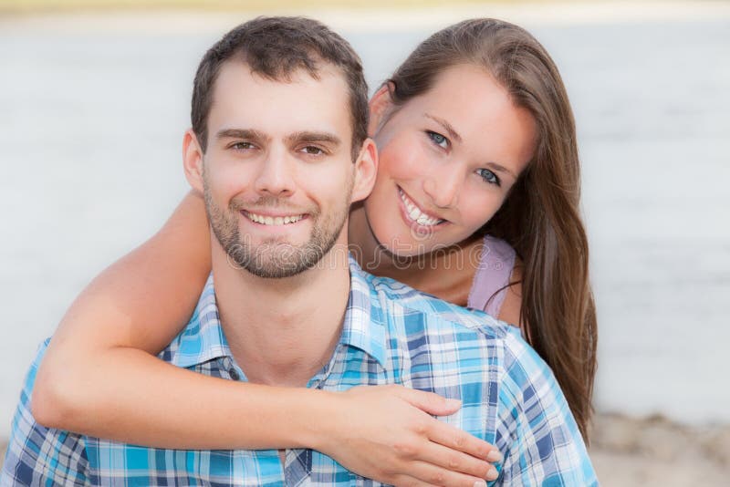 Happy young couple stock image. Image of flirting, couple - 46230323