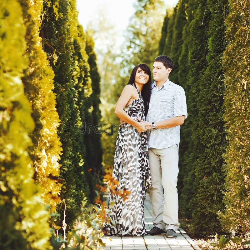 Happy Young Couple Having Fun Outdoor Stock Photo - Image of couple ...