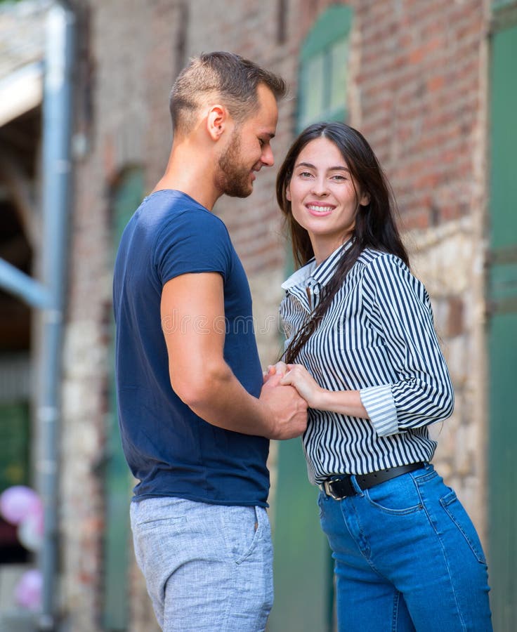 Young Couple Having Fun Together Stock Image - Image of people, city ...