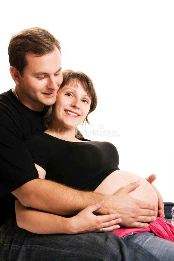 Happy Young Couple Waiting for a Baby Stock Photo - Image of beautiful ...