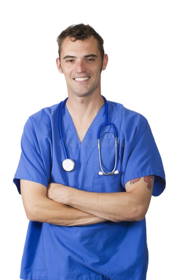 Happy young doctor stock photo. Image of stethoscope, nurse - 6400264
