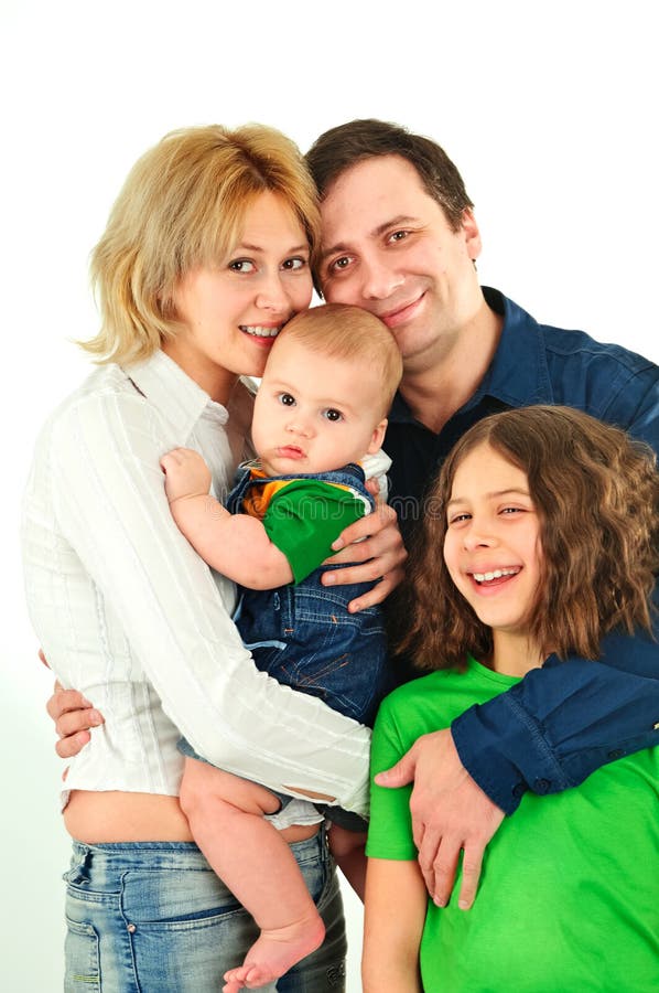 Happy family stock photo. Image of clean, clothing, husband - 5821642