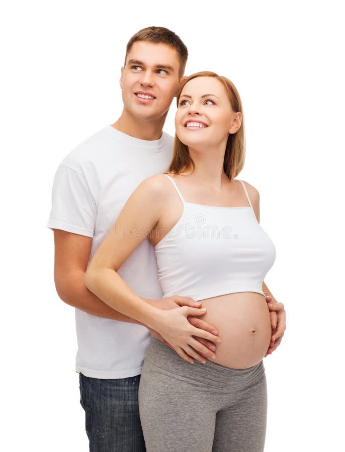 Happy Young Family Expecting Child Stock Photo - Image of expecting ...