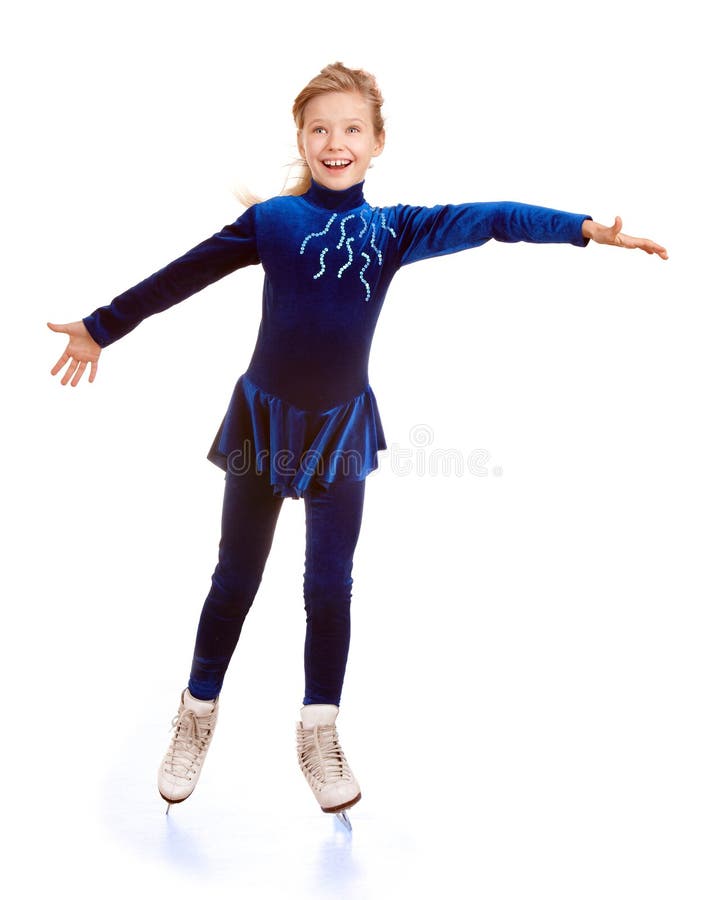 Wide Skates on Ice with Sun Stock Image - Image of iceskating, cold ...