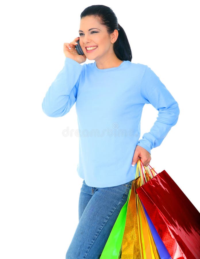 Talking while Shopping stock image. Image of caucasian - 12679867