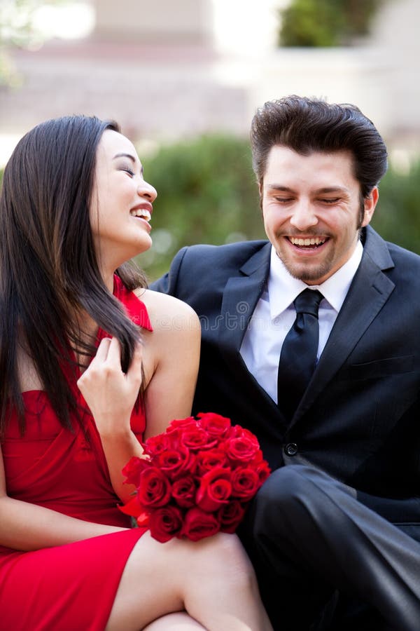 Happy Young Good Looking Couple Stock Image - Image of partner, happy ...