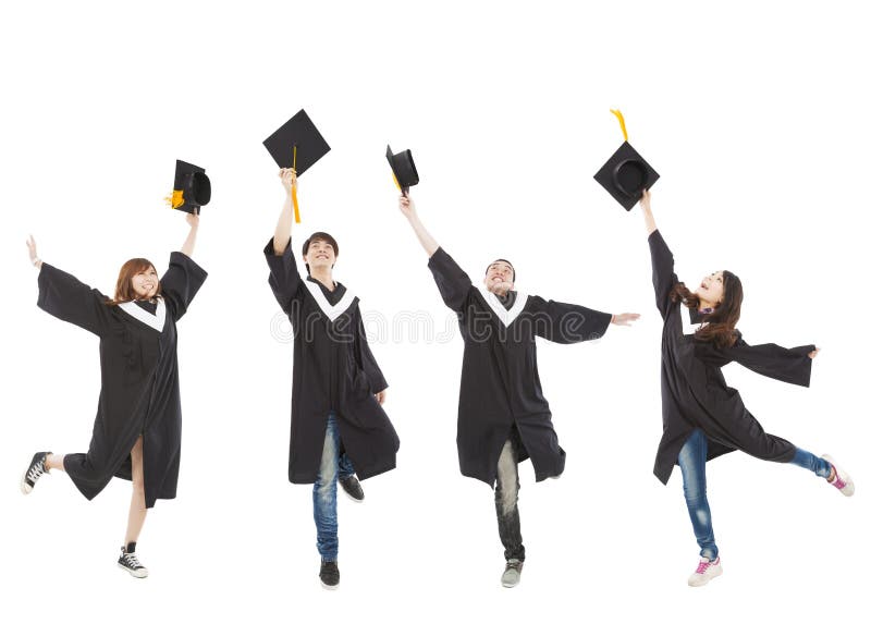 Young Graduate Students Group Stock Image - Image of pretty, graduate ...