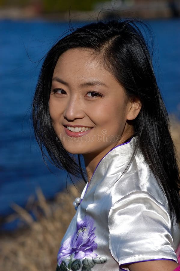 Happy Young Lady stock image. Image of smile, abdomen - 1139779