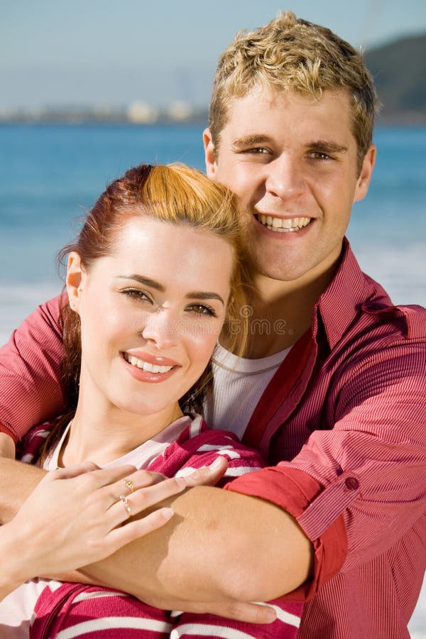 Happy young lovers stock image. Image of caucasian, handsome - 10043935