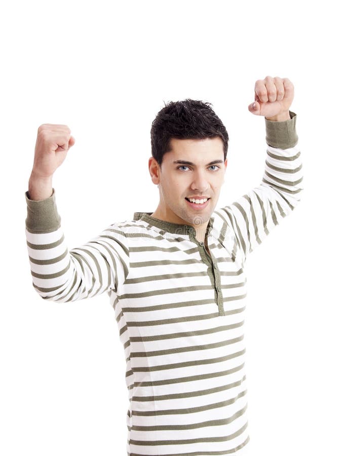 Happy young man stock photo. Image of beautiful, happiness - 19368874