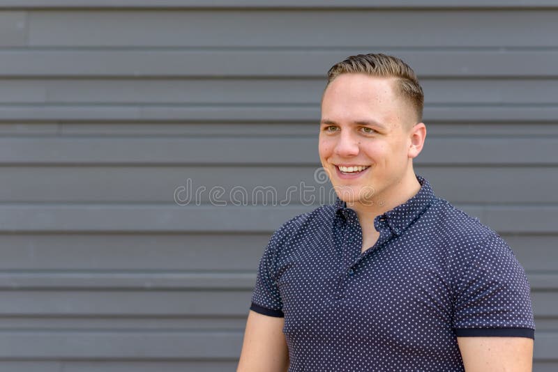 Happy Young Man with a Beaming Smile Stock Photo - Image of happy ...