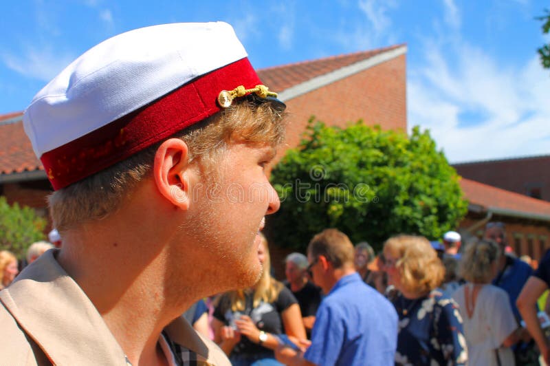 Happy Graduate Student in Denmark Stock Image - Image of upper ...