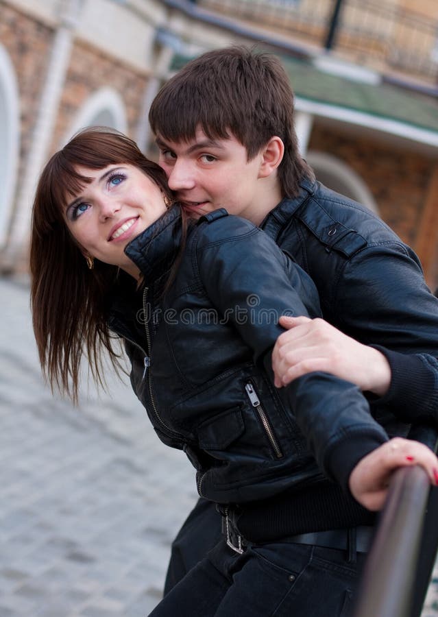 Happy Young People Embracing Stock Image - Image of activity ...