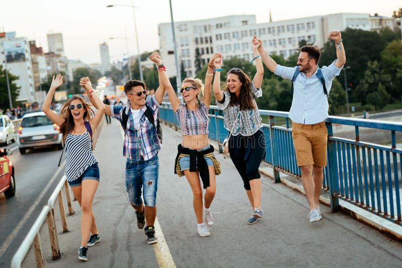 Happy Young People Having Fun Stock Photo - Image of relaxation ...