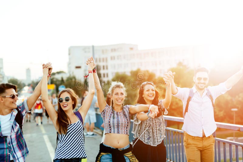 Happy Young People Having Fun Stock Photo - Image of happy, bonding ...