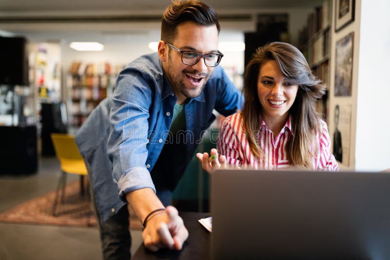 Teamwork Study Concept. Magnifier and Puzzle Pieces Stock Image - Image ...