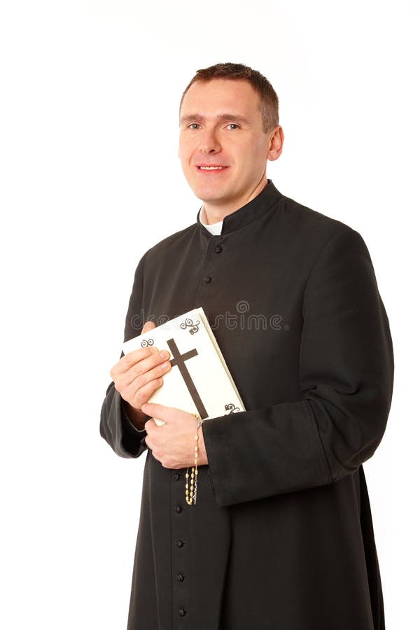 Happy young priest stock image. Image of priest, adult - 12449179