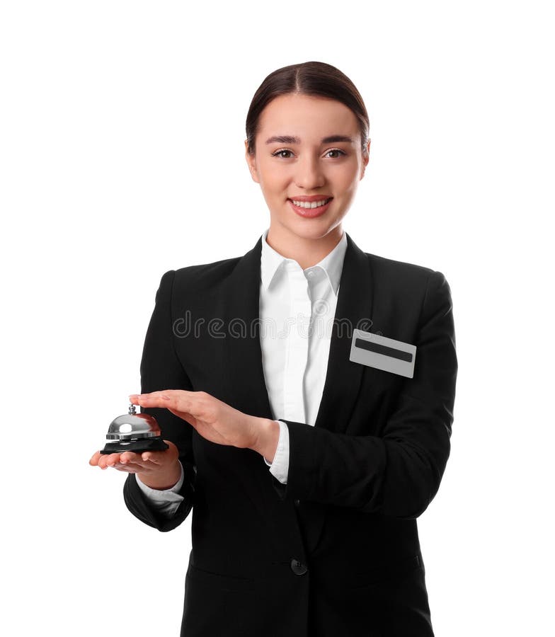 178 Female Hotel Receptionist Uniform White Background Stock Photos ...