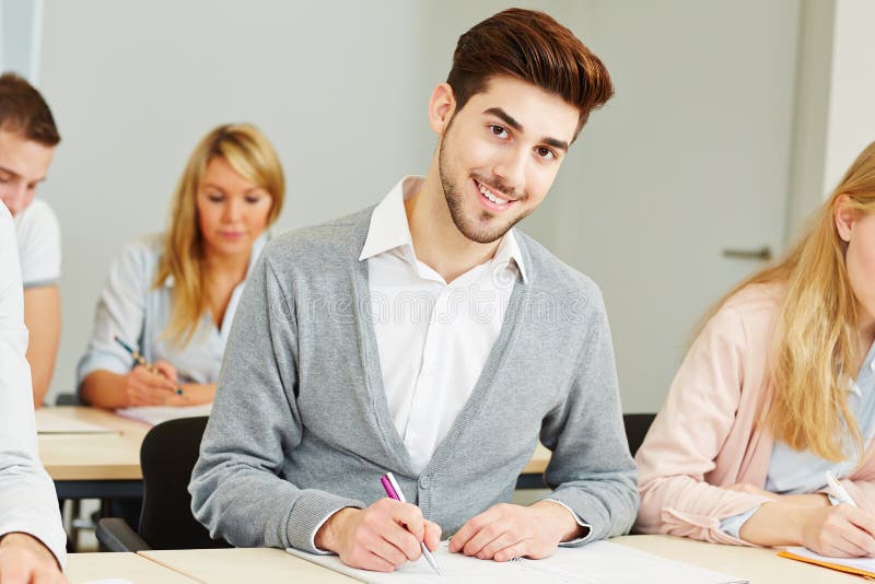 Student Learning for Exam in School Stock Photo - Image of group ...