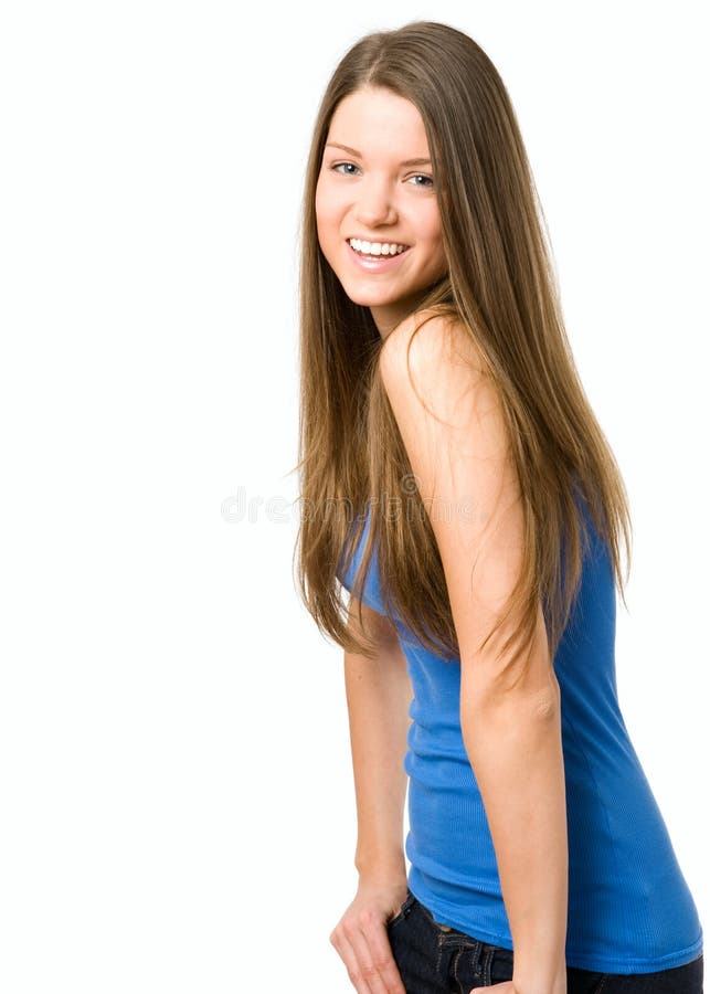 Attractive Young Woman with Blank Credit Card Stock Image - Image of ...