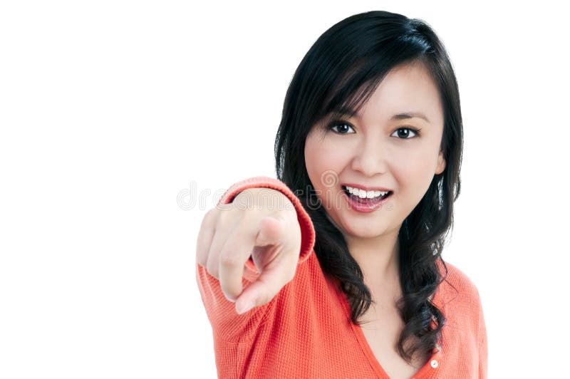 Pointing stock photo. Image of friendly, idea, china - 18282300