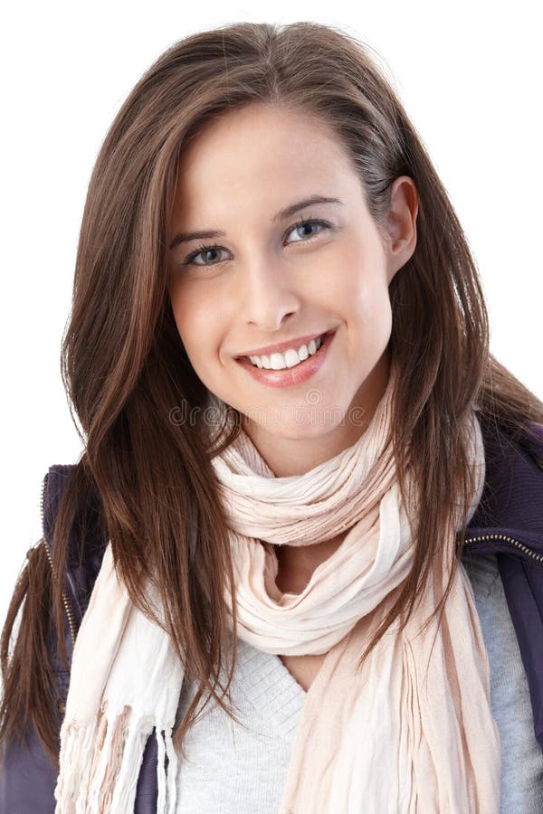 Happy young woman smiling stock image. Image of cheerful - 20531815