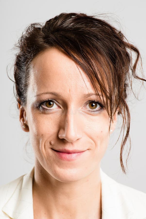 Portrait Real People High Definition Grey Background Stock Image ...