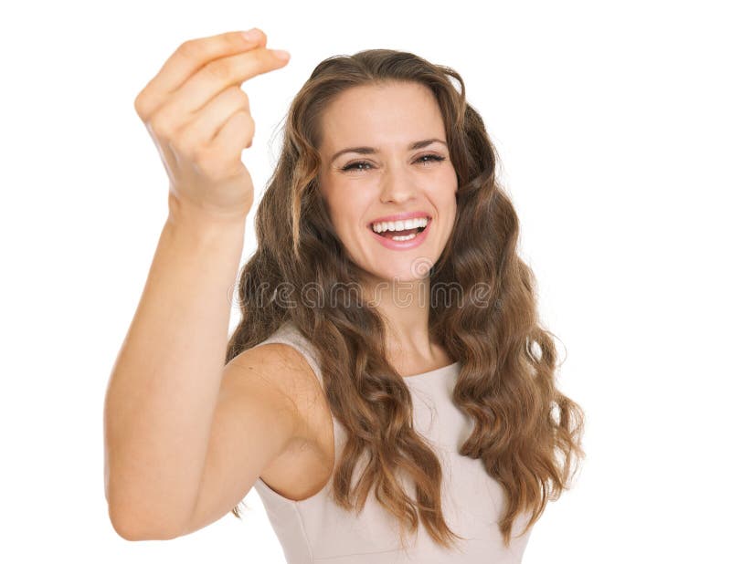 Smiling Business Woman Snapping Fingers Stock Photo - Image of ...